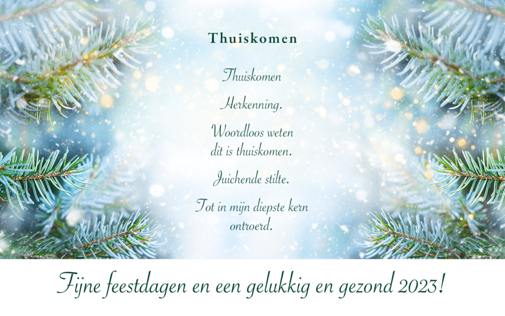 Kerstboodschap 2022 - de Vrije Mare